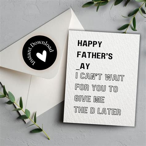 Naughty Dad Card Etsy