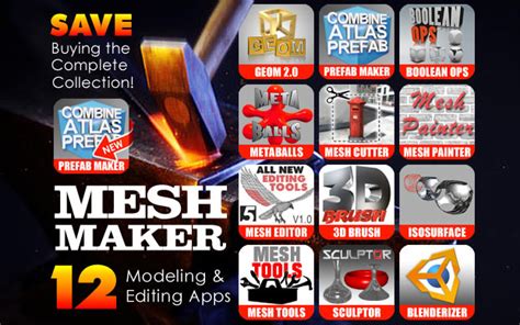 Mesh Maker Modeling And Editing Collection For Unity3d