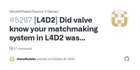 L4d2 Did Valve Know Your Matchmaking System In L4d2 Was Cracked And