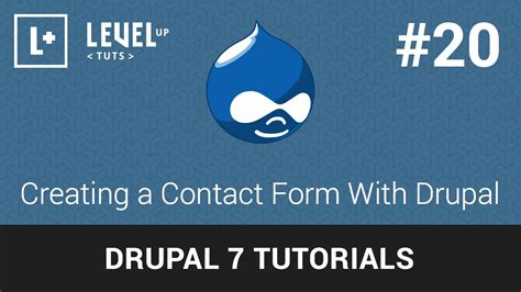 Drupal Tutorials 20 Creating A Contact Form With Drupal Youtube