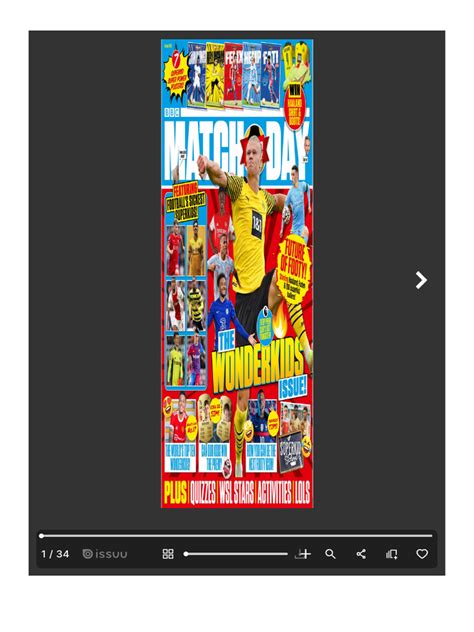 Sample Magazine Bbc Match Of The Day Magazine By Literacytrust Issuu