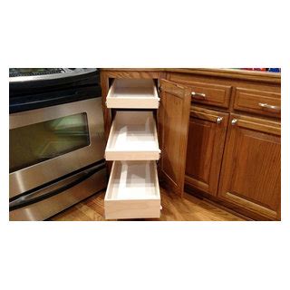 Lazy Susan Replacement With Slide Out Shelves Contemporary Kitchen Wichita By Harmony
