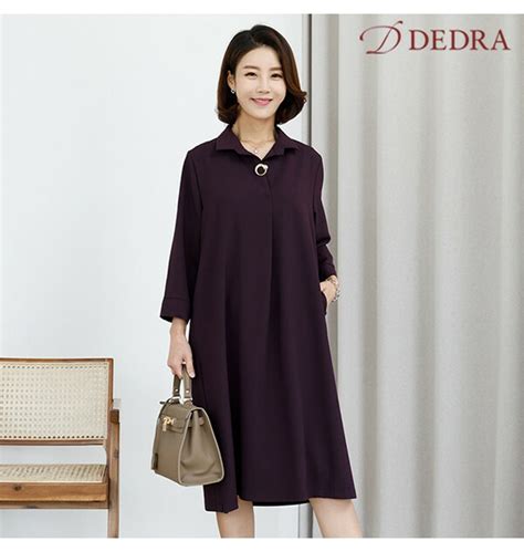 엄마옷 Opa4002 코닐반오픈원피스브로치set 50대 중년여성의류 빅사이즈 티몬