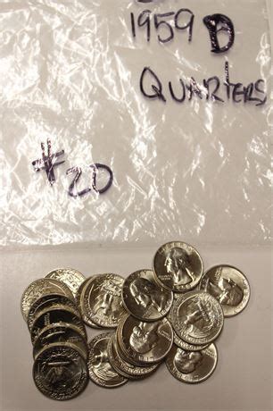 Rust Belt Revival Online Auctions 1959 D Quarters X20