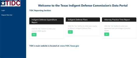Tidcs New Data Portal For Submitting Indigent Defense Expenditure