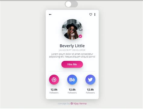Bootstrap Profile Card Examples OnAirCode