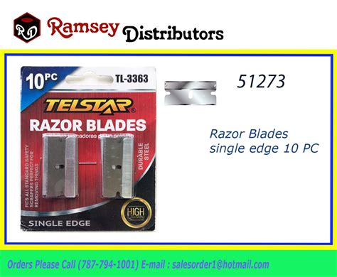 51273 Tl 3363 Razor Blades Single Edge 10 Pc Ramsey Distributors