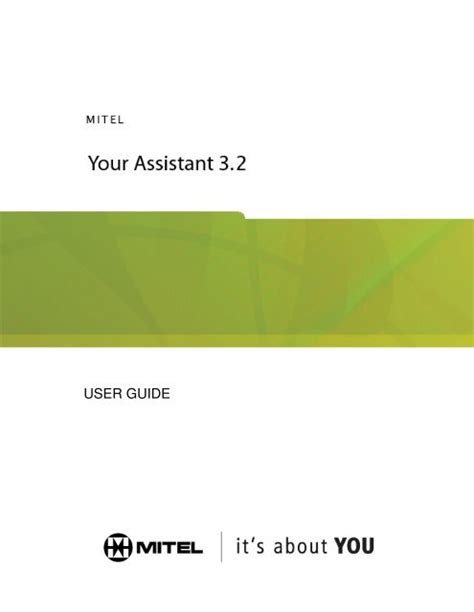 Ya 3 2 User Guide Mitel Edocs