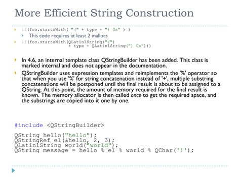 Using Qstring Effectively Ppt