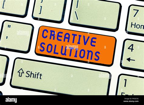 Writing Note Showing Creative Solutions Business Photo Showcasing Original And Unique Approach