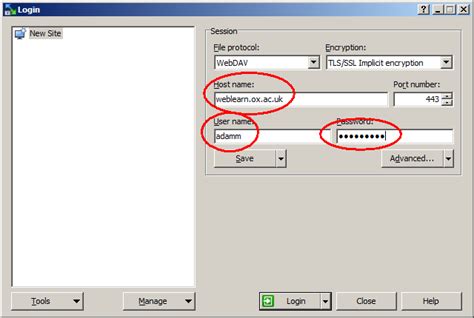 How To Upload Files Into Weblearn Via Webdav Using Winscp Weblearn Blog