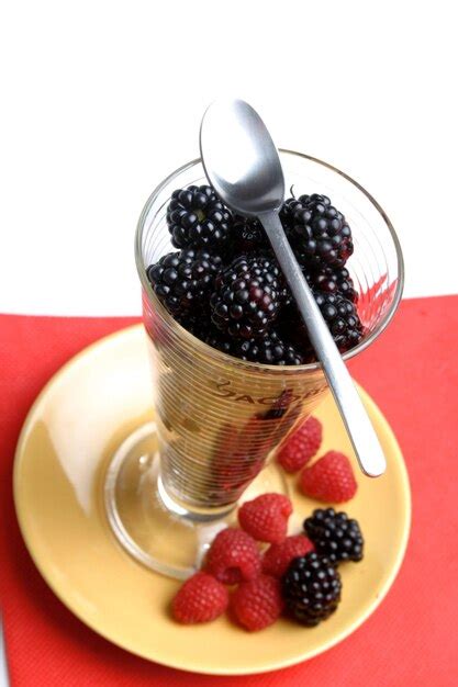 Raspberry Dessert Premium Ai Generated Image