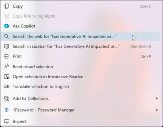How To Use The Text Selection Menu In Microsoft Edge