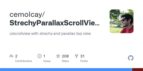 Github Cemolcaystrechyparallaxscrollview Uiscrollview With Strechy And Parallax Top View