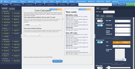 Zigaform PHP Calculator Cost Estimation Form Builder By SoftDiscover