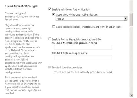 Claims Based Authentication In SharePoint