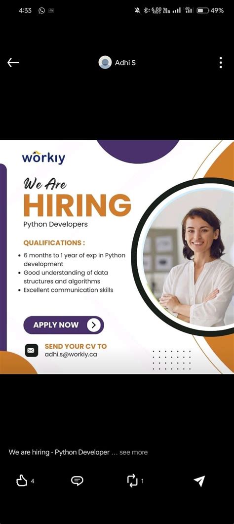 jobs python data s sundara pandian