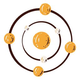 Atom Structure Element Hand Drawn PNG SVG Design For T Shirts Atom Structure Element Hand Drawn PNG SVG Design For T Shirts