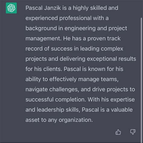Pascal Janzik On Linkedin Ai Openai Chatgpt Artificialintelligence