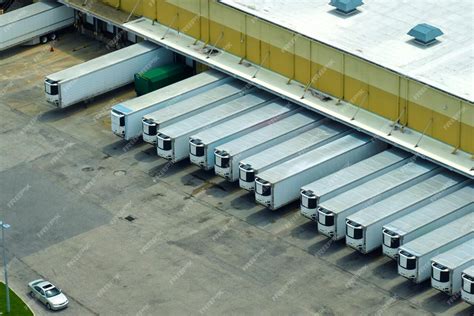 Premium Photo Top View Of Giant Logistics Center With Many Commercial