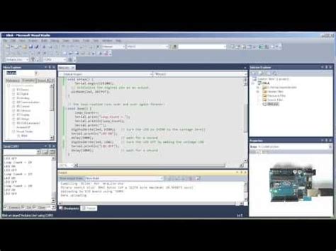 Учебное пособие по аудиториям Arduino Visual Studio YouTube Arduino Tutorial Visual