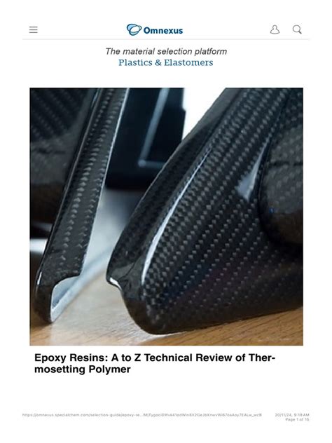 Epoxy Resin Types Uses Properties And Chemical Structure Pdf Epoxy Materials