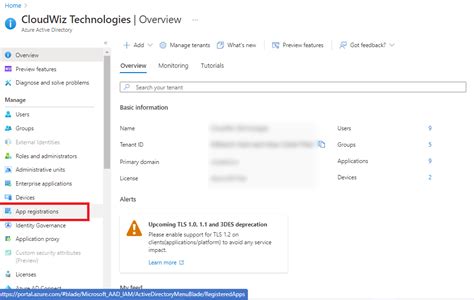 step 1 create azure active directory app