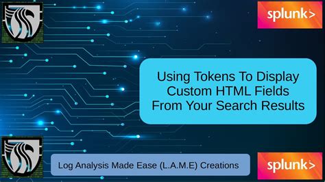 Splunk Displaying Search Results In Custom Html Tables Youtube