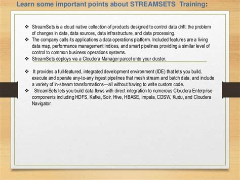 Streamsets Trainingpptx