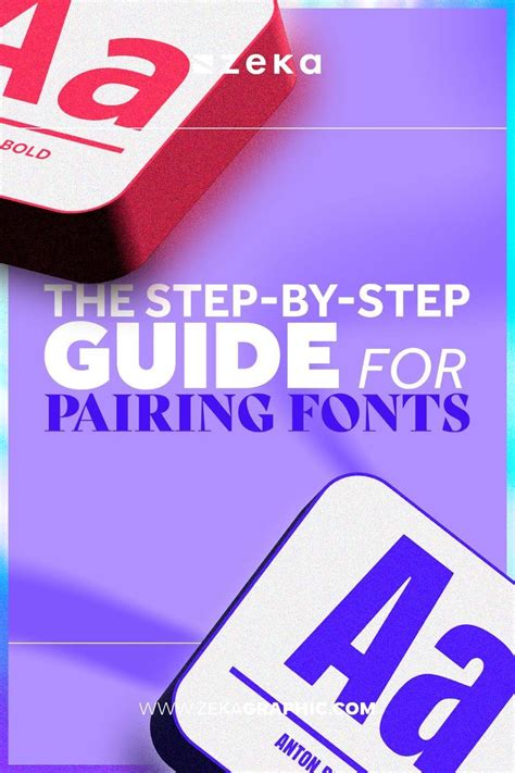 The Step By Step Guide For Font Pairing In Graphic Design In Learning Graphic Design