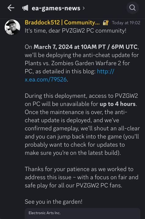 Pvz Gw2 Anticheat Launches Tomorrow R Plantsvszombies