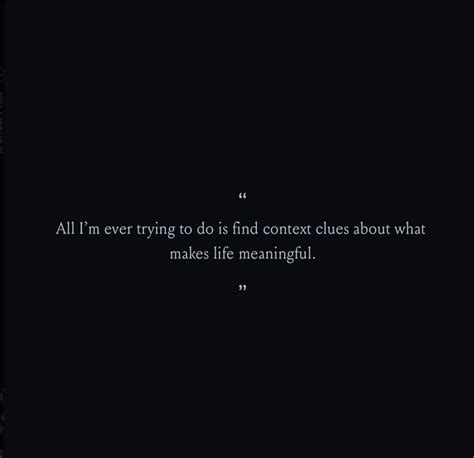 My Existential Answer To So What Do You Do Again ⬇️ This Quote Is