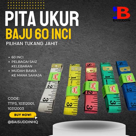Tali Tape Pita Ukur Baju 60 Inci Good Quality Body Measuring Tape