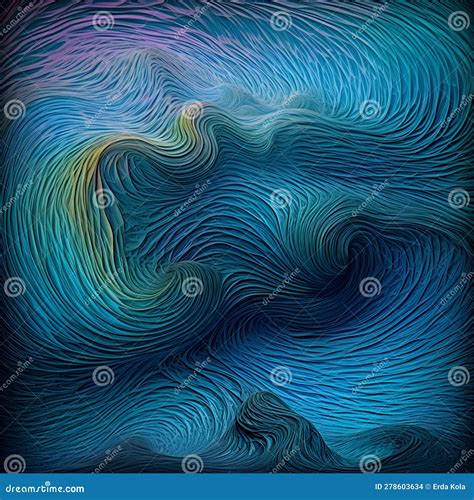 Generative Ai Illustrations Gravity Gravitational Waves Concept