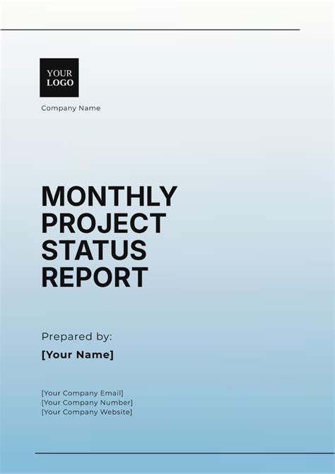 Free Project Implementation Status Report Template To Edit Online