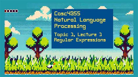 Nlp Lecture 1 Regular Expressions Youtube