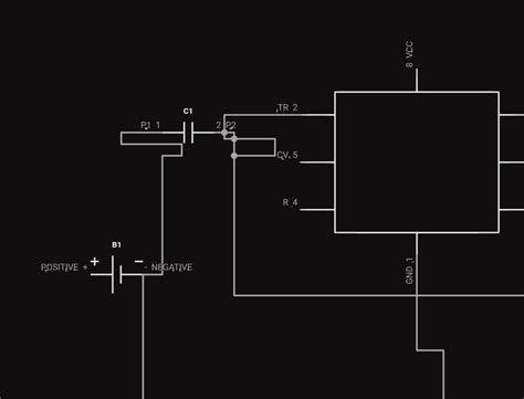 Schematic For Ne555p 555 Type Timer Oscillator Single Ic