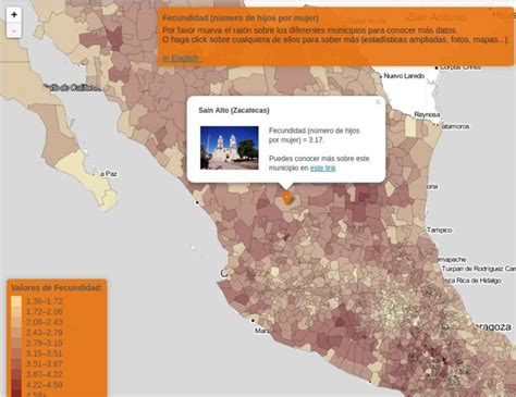Data Visualization Map Of Sex Ratio Women Per Men In Every Town In Mexico It Ranges From 0