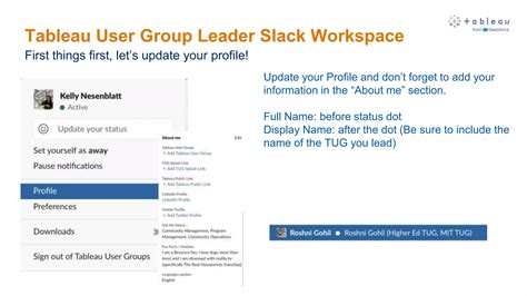 Tableau User Group Leader Slack How To Guidepptx