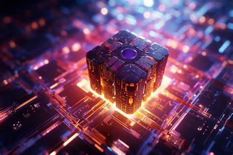 Premium Ai Image Quantum Computing Data Visualization With Vibrant 00703 03