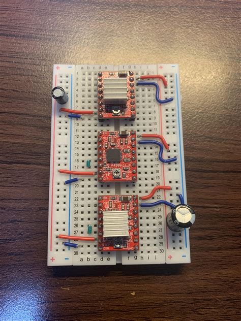 Is This Correct For Controlling Multiple Steppers Using A4988 Rmotor