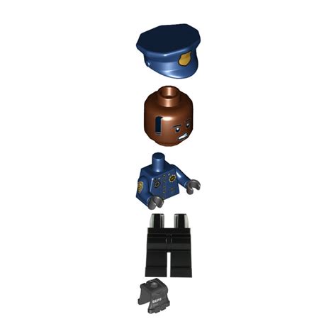 Lego Gcpd Male Officer With Swat Vest Minifigure Brick Owl Lego