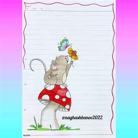 ایده نقاشی فانتزی 2024؛ با طرح های خیلی بانمک و جذاب رنگی رنگی دختر و