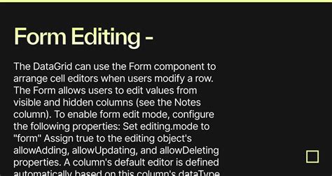 Form Editing Devextreme Data Grid Codesandbox