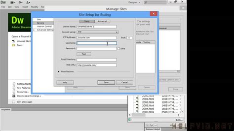 Ftp Dreamweaver Youtube