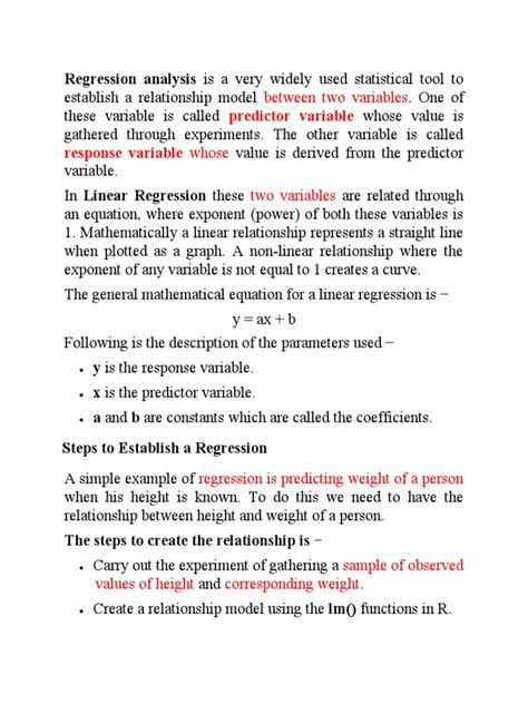 regression analysis pdf