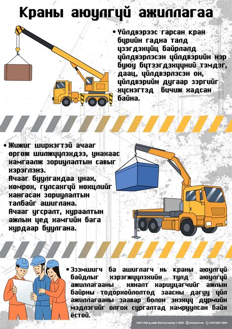 Краны аюулгүй ажиллагаа 2 D1d184 Краны аюулгүй ажиллагаа ХАБЭА самбар Эйч Эс Си Ти ХХК