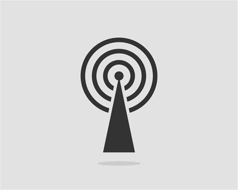 Free Wi Fi Icon Connection Zone Wifi Vector Symbol Radio Waves Signal 17170205 Vector Art At