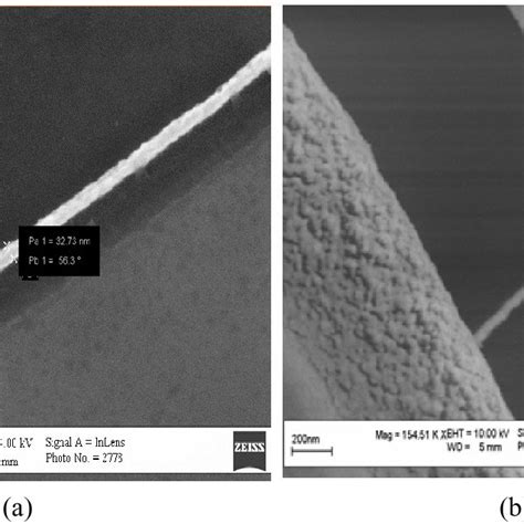 A SEM Image Of Metal Hard Mask Prior To Etching The Silicon Device Download Scientific