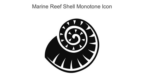 Marine Reef Shell Monotone Icon In Powerpoint Pptx Png And Editable Eps Format PPT Template